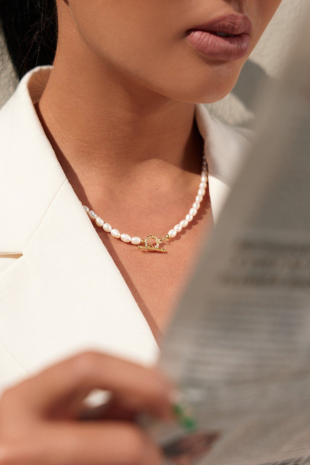 Shay Pearl Necklace | Flaire & Co.
